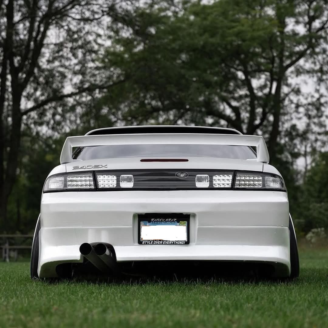 Nissan Silvia S14 Black & Clear Lens LED Tail Lights — Thrash Garage NZ