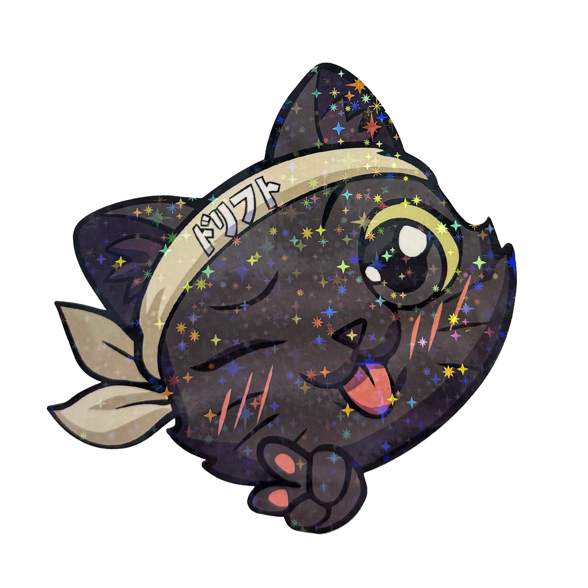 Dori Buddies Sparkle Neko Decal — Thrash Garage NZ