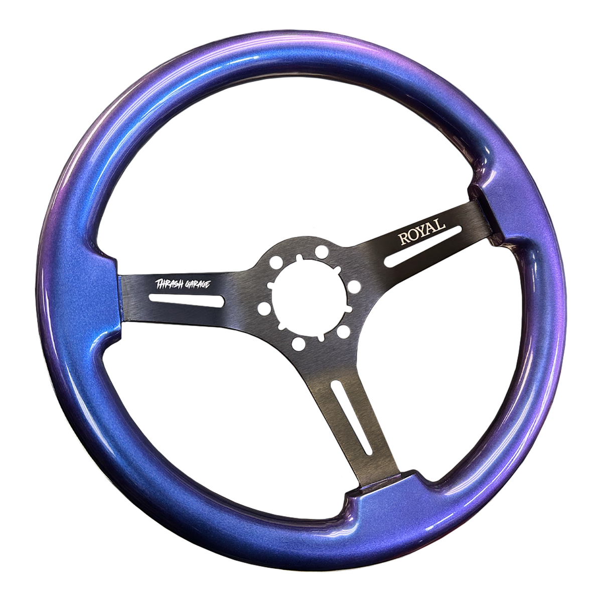 Chameleon Blue Steering Wheel 350mm | Grip Royal — Thrash Garage NZ