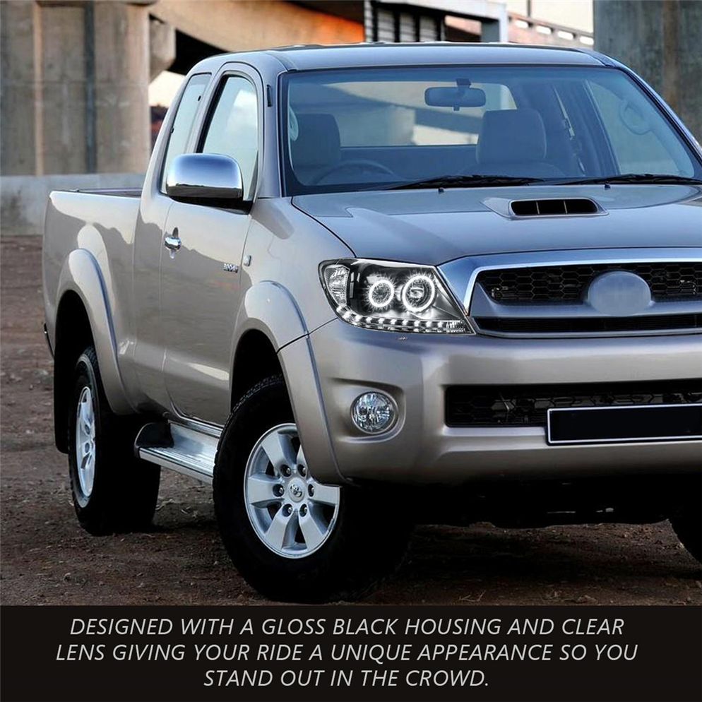 Halo Headlights - Toyota Hilux 2011-2015 KUN26 — Thrash Garage NZ