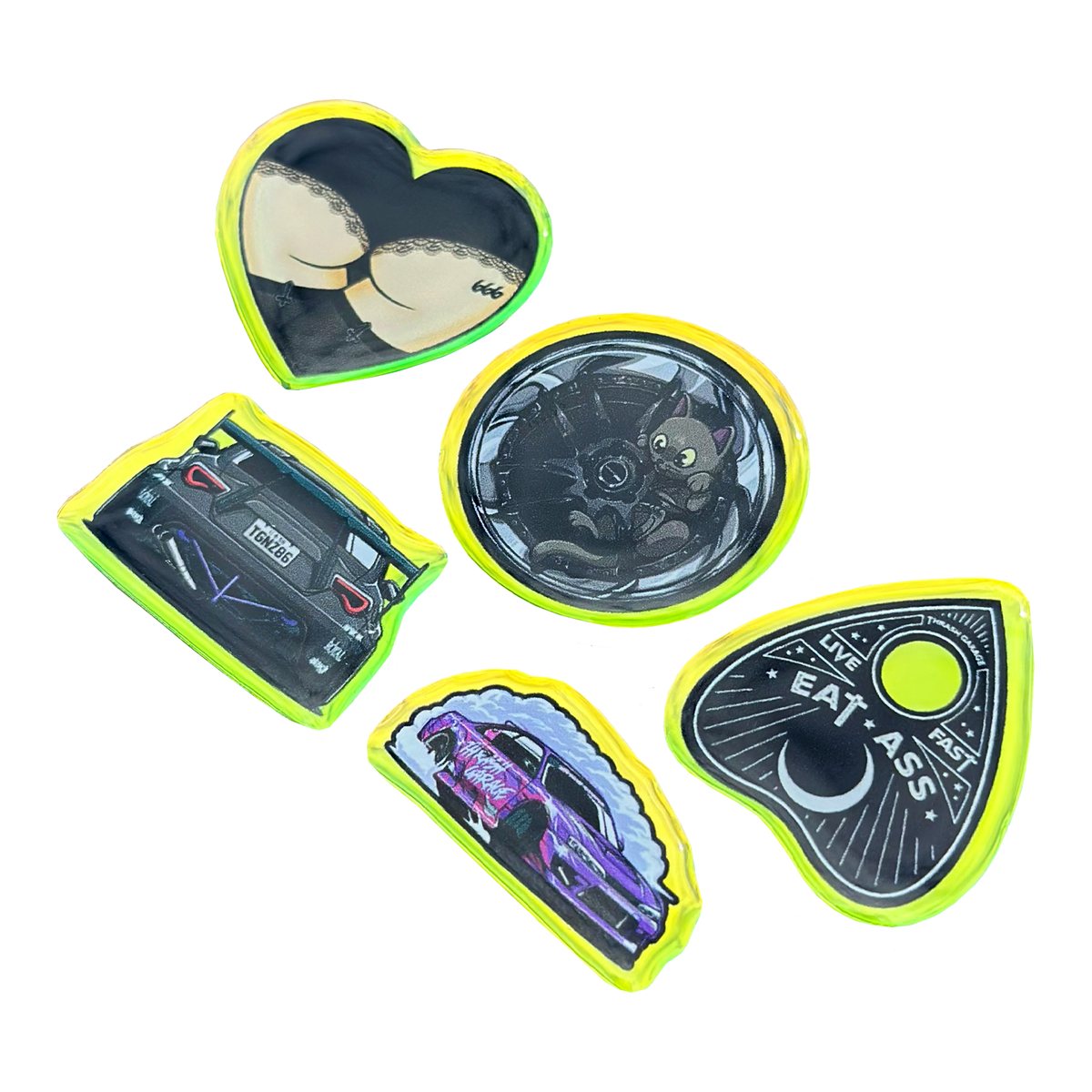 Croc Shoe Charms | Holographic JDM — Thrash Garage NZ