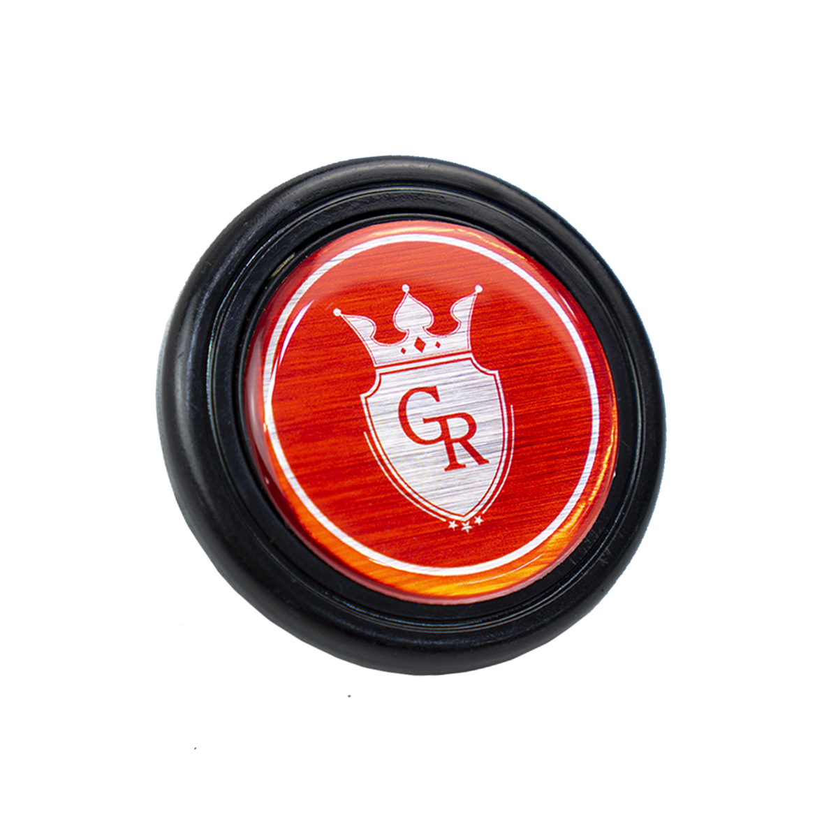 Grip Royal Red Crest Horn Button — Thrash Garage NZ